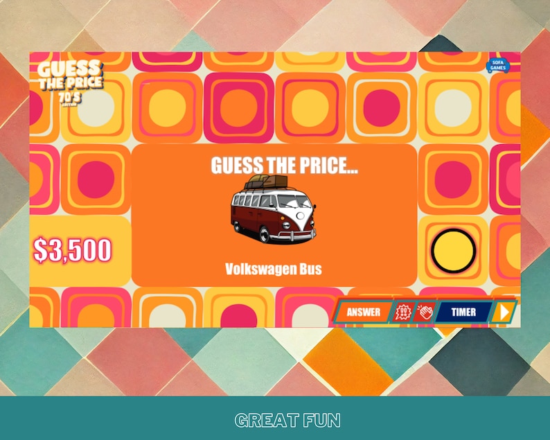 Guess the Price 70s Edition | Powerpoint Party Game | the Price is ...
