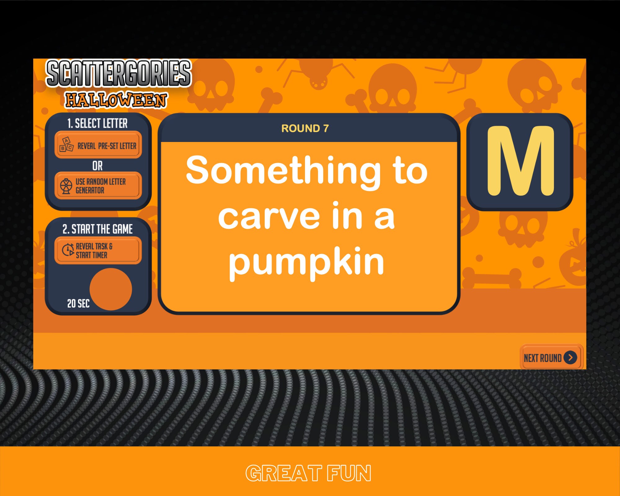 Scattergories Halloween Game Powerpoint Game Party Game - Etsy