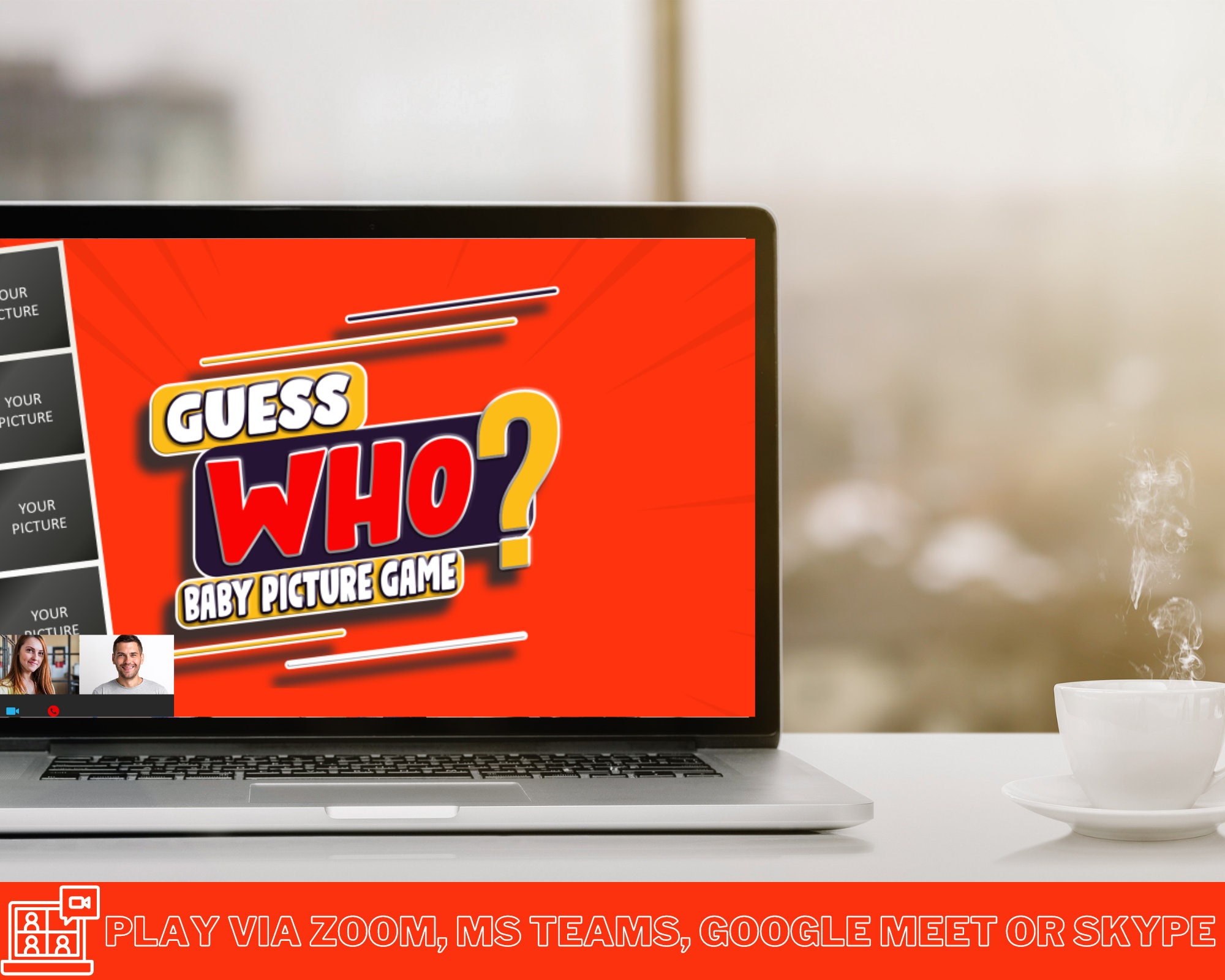 Guess Who | Baby Picture Game | Customizable Template | Powerpoint Game ...