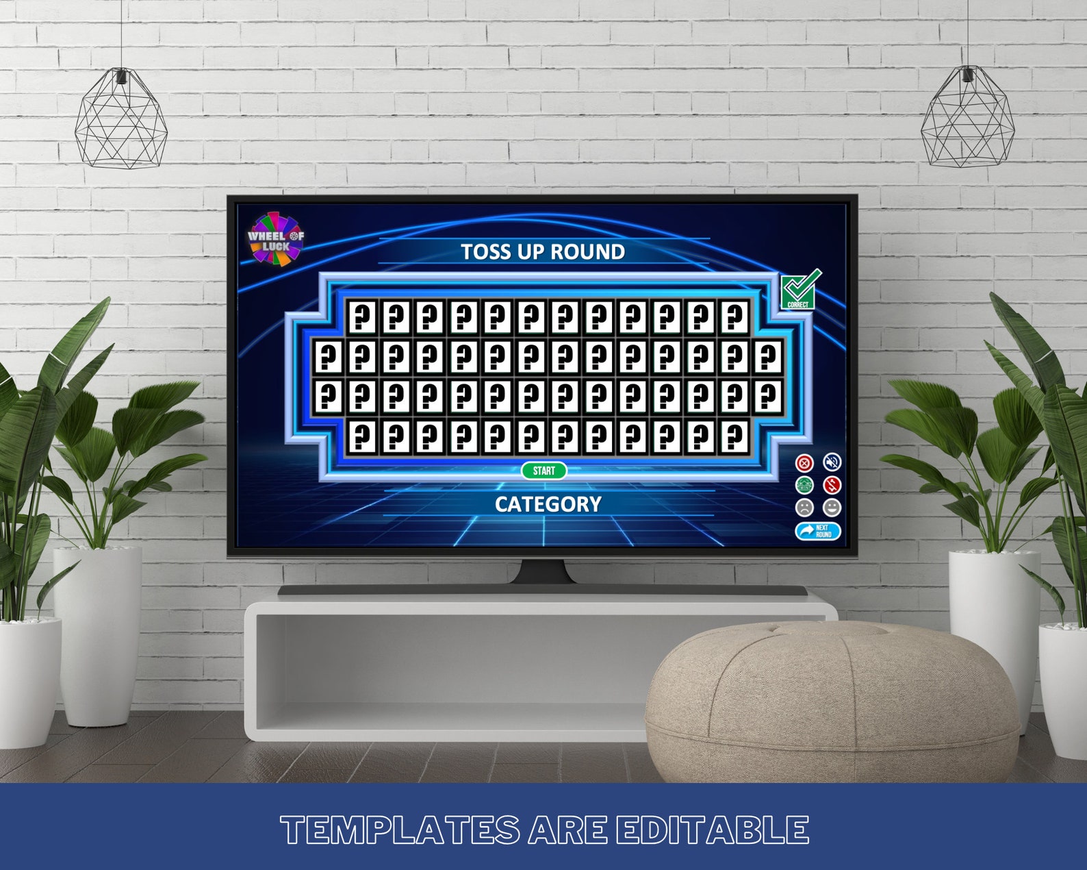 Wheel of Luck TEMPLATE | Spin the Wheel Game | Spinning Wheel L ...