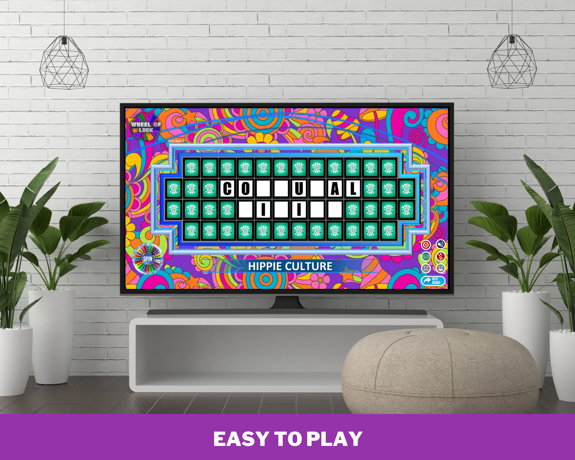 70s Wheel of Luck | Spin the Wheel Game | Spinning Wheel L Zoom ...