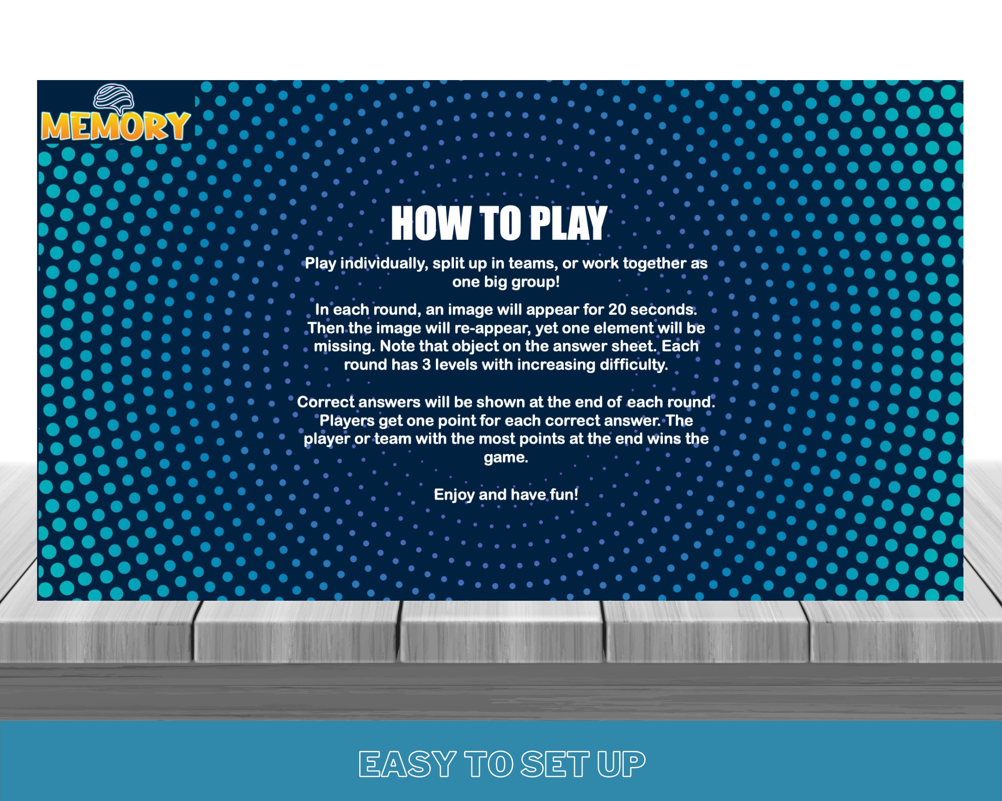 MEMORY Original the Photographic Memory Game Picture Memory Games ...