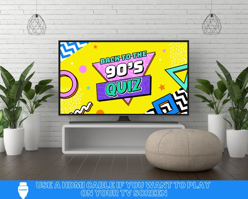 Back to the 90's Quiz | Party Game | 90s Game | 1990 Party Games | 1990 ...