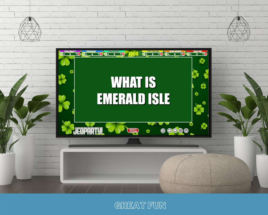 St Patricks Day Jeoparty Powerpoint Game Saint Patrick's Day Game for ...