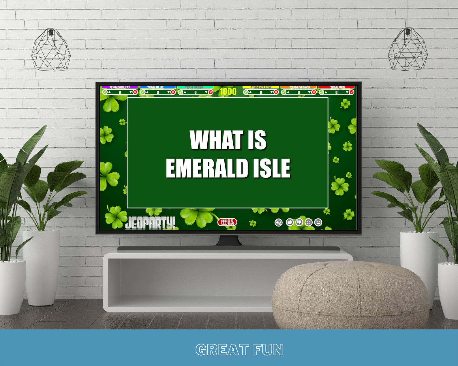 St Patricks Day Jeoparty Powerpoint Game Saint Patrick's Day Game for ...