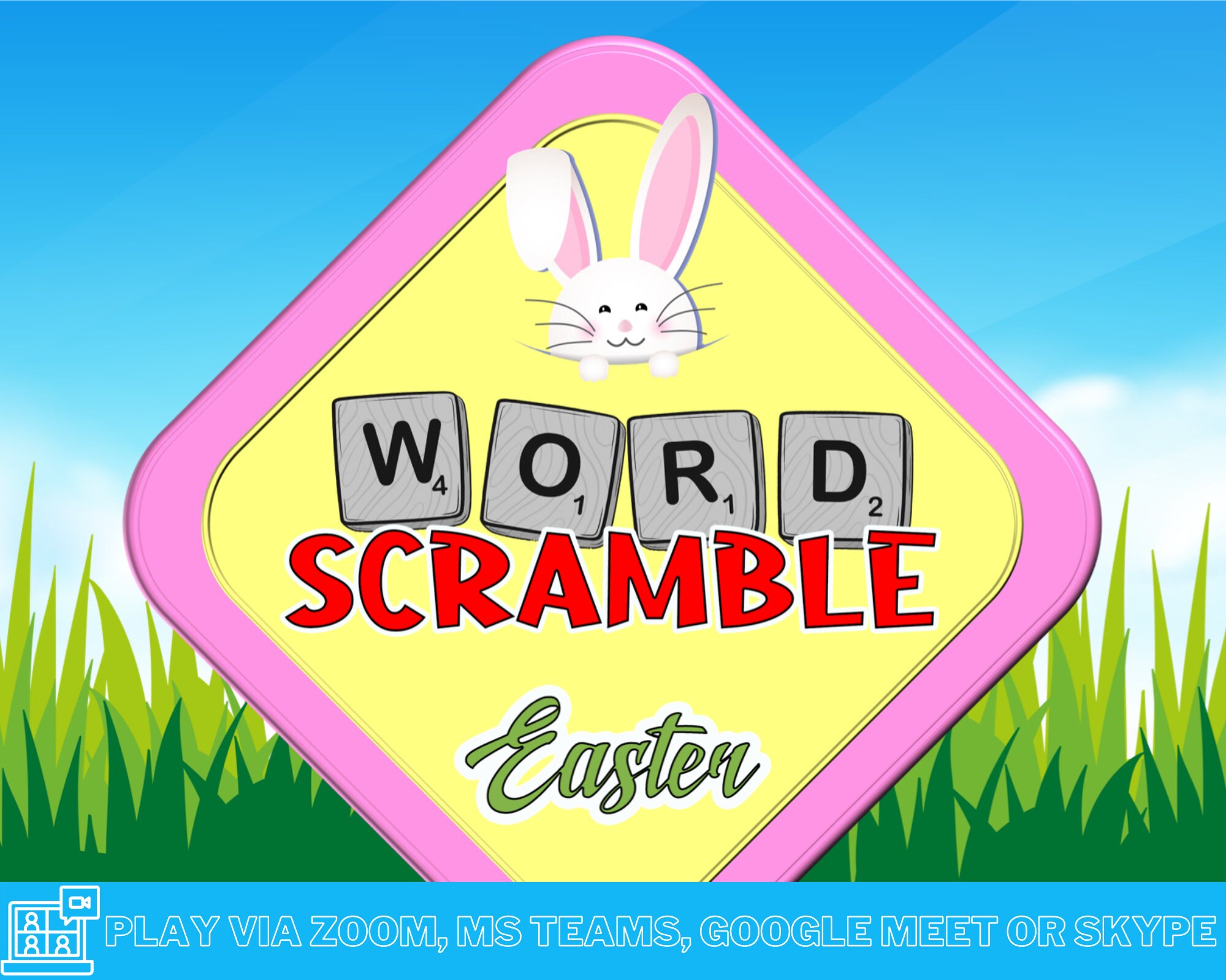 Word Scramble Anagram Jumble Game Easter | Powerpoint Game | Party Game ...