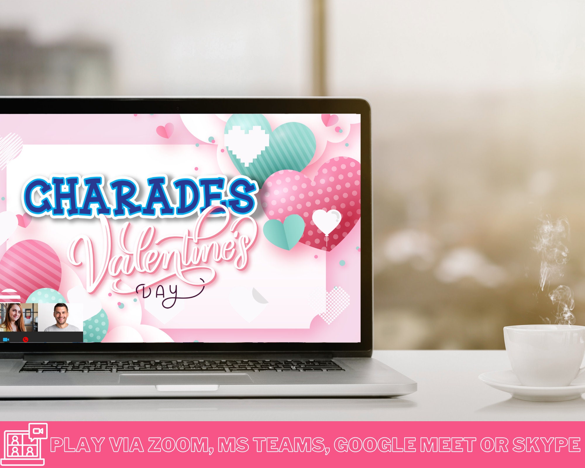 Charades Valentine's Day Game Powerpoint Game Party - Etsy