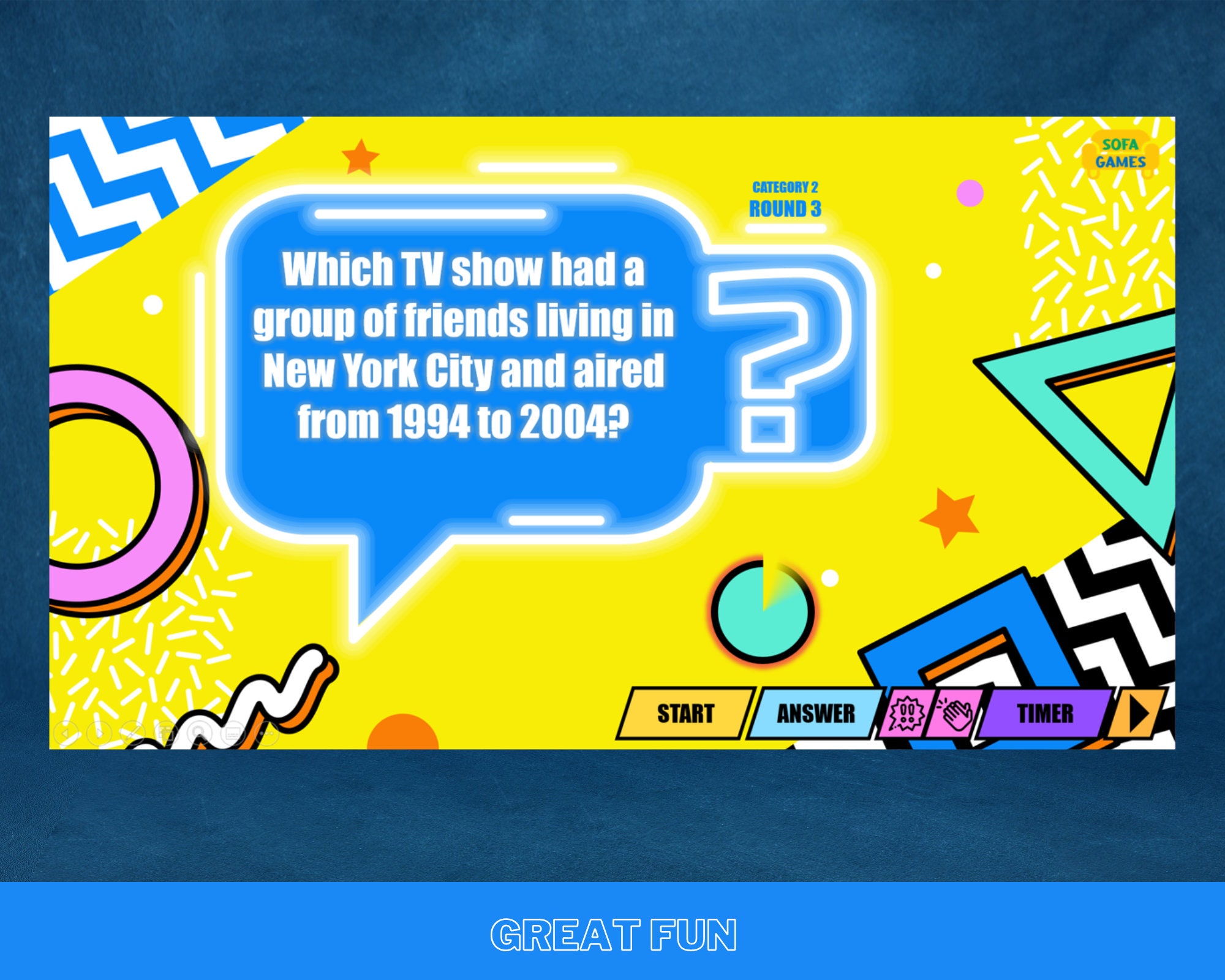 Back to the 90's Quiz Party Game 90s Game 1990 Party Games 1990 Trivia ...