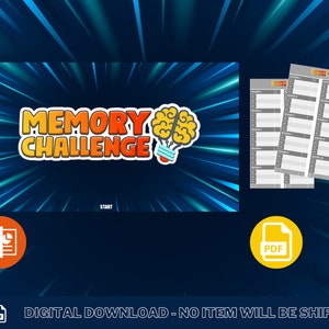 Memory Challenge | Picture Memory Game | Powerpoint Game | Games for ...