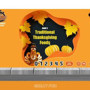 5 Seconds THANKSGIVING | 5 Second Rule Game | Powerpoint Game | Family ...