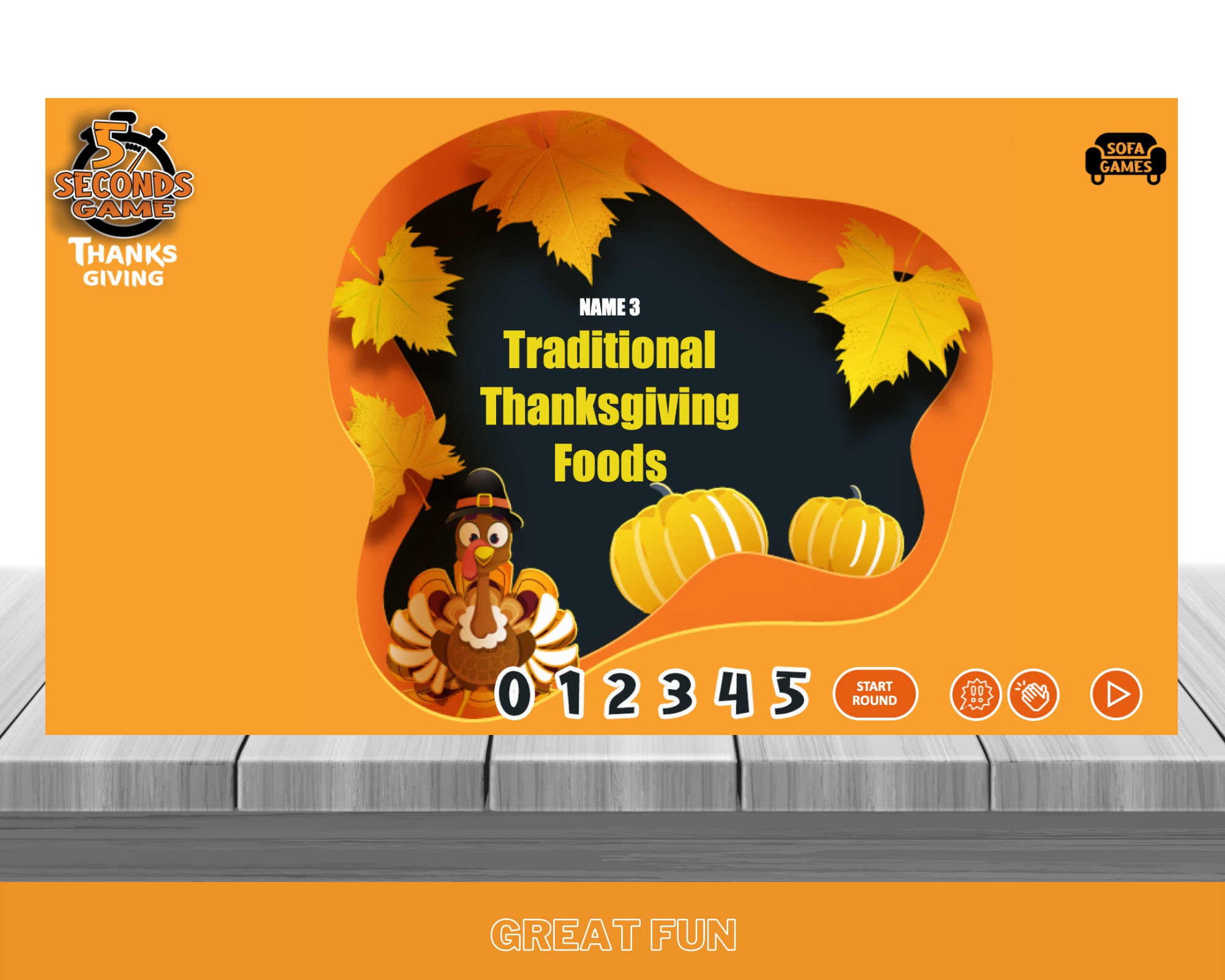 5 Seconds THANKSGIVING | 5 Second Rule Game | Powerpoint Game | Family ...