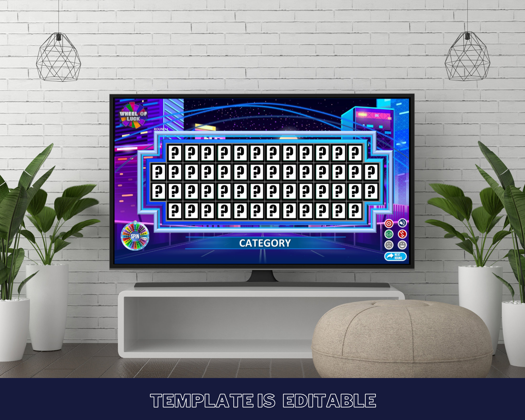 90s Wheel of Luck Spin the Wheel Game Spinning Wheel L Zoom Powerpoint ...