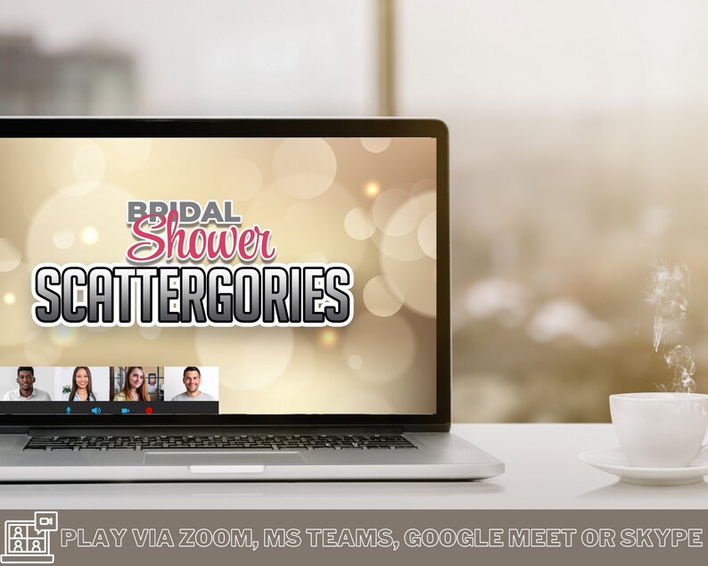 Scattergories Bridal Shower Game Powerpoint Game Party Game Family ...