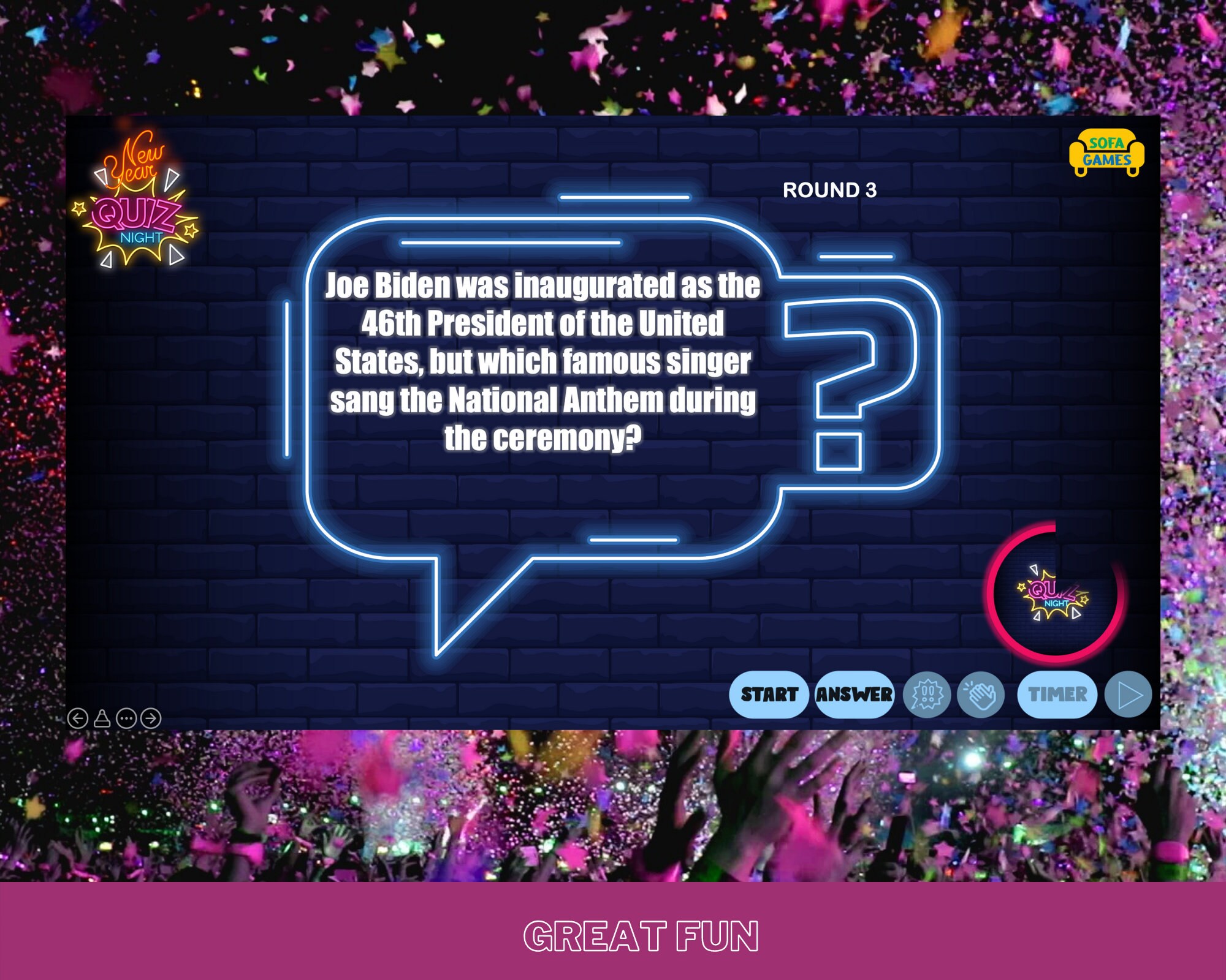 NEW Year's Quiz | Virtual Powerpoint Quiz for Zoom | New Year Party ...