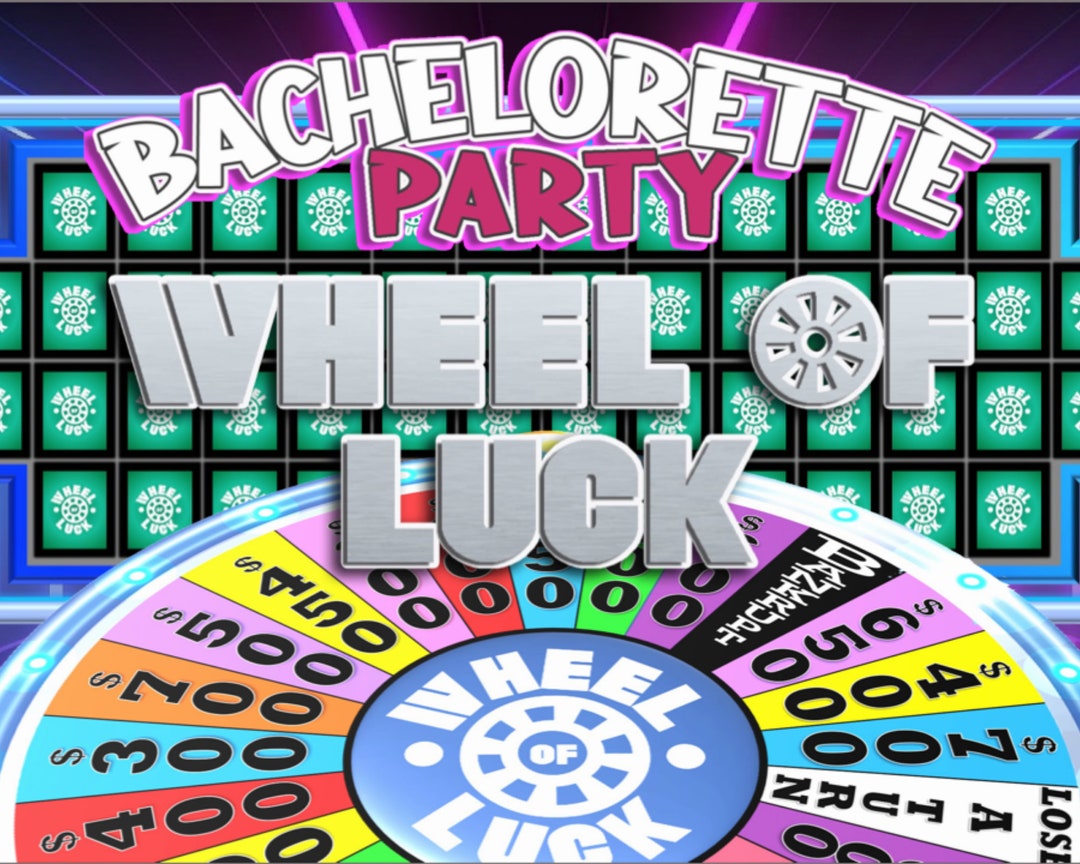 Bachelorette Wheel of Luck | Spin the Wheel Game | Spinning Wheel L ...