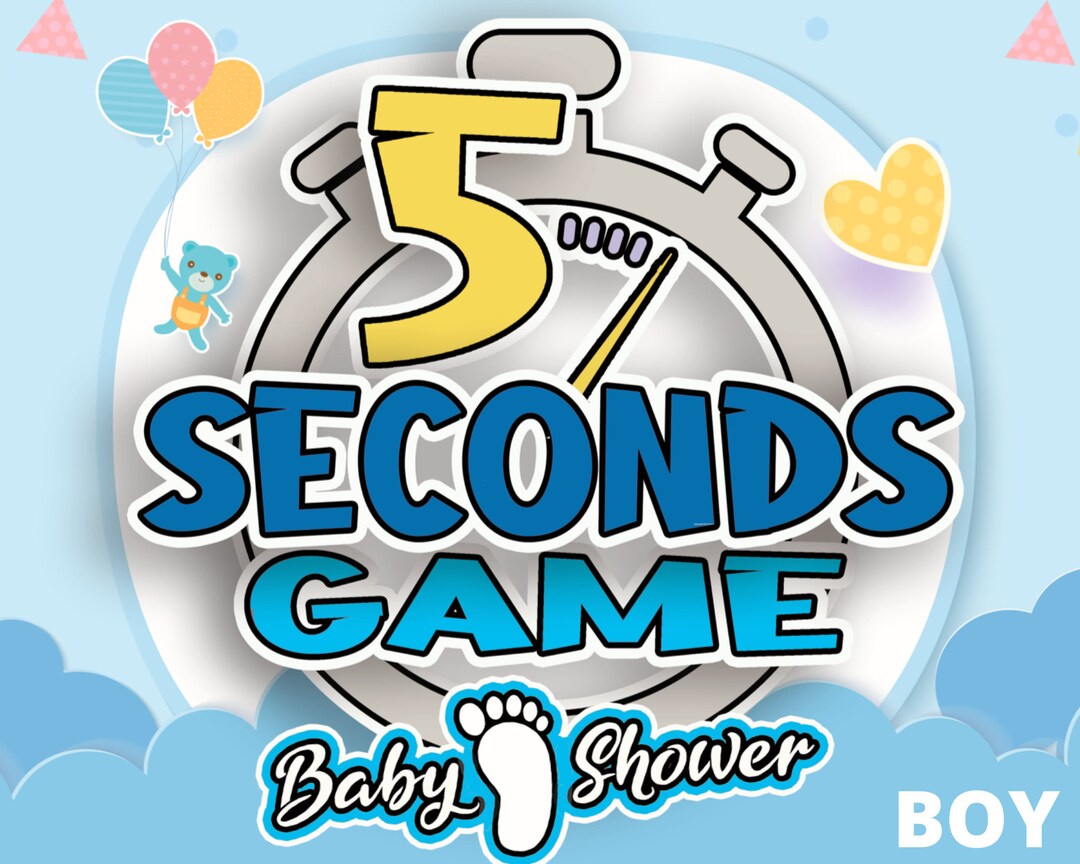 5 Seconds Game Boy Edition | BABY SHOWER | 5 Second Rule Game ...