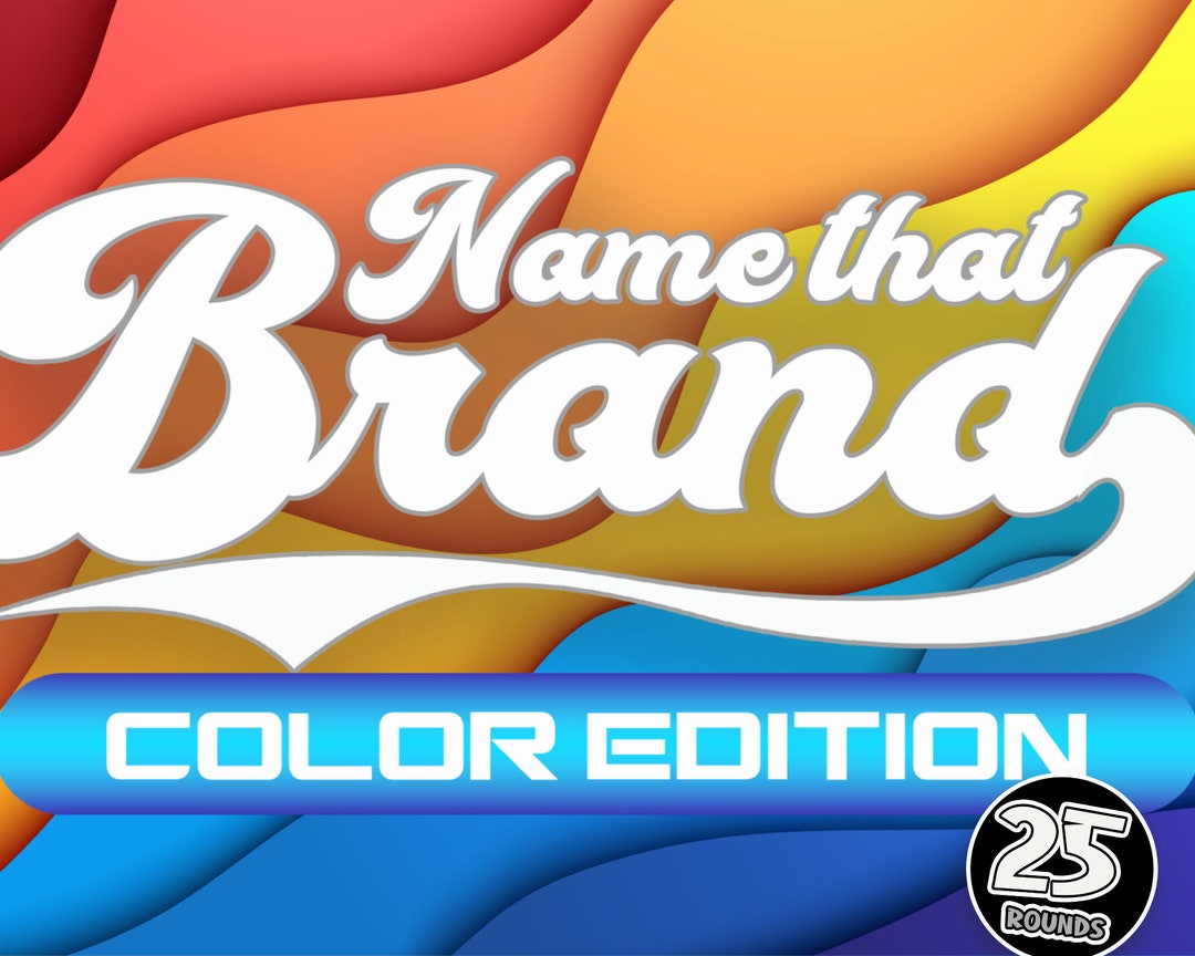 Name That Brand – Color Edition | Party Game | Brand Quiz | Powerpoint ...