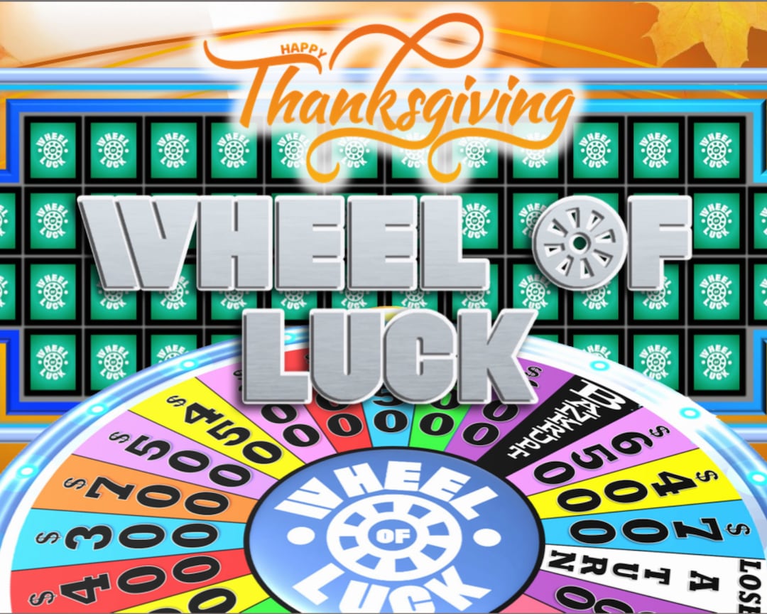 Thanksgiving Wheel of Luck | Spin the Wheel Game | Spinning Wheel L ...