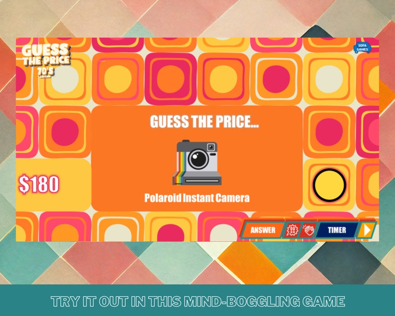 Guess the Price 70s Edition | Powerpoint Party Game | the Price is ...