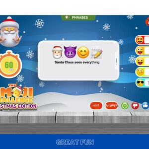 Emoji Challenge CHRISTMAS | Party Game | Fun Virtual Quiz Perfect for ...