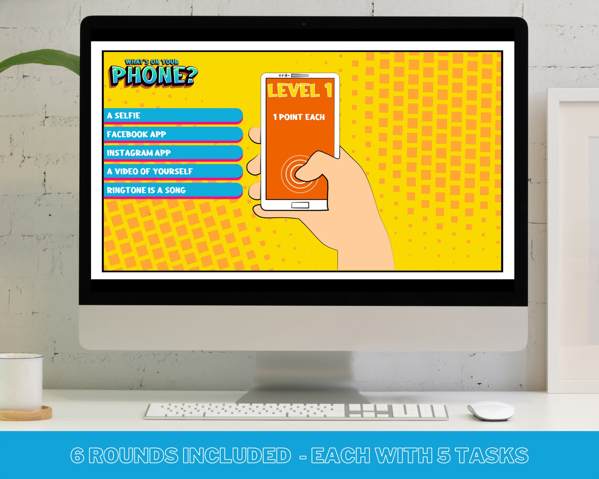 What's on Your Phone Game | Powerpoint Games for Zoom | Team Event ...