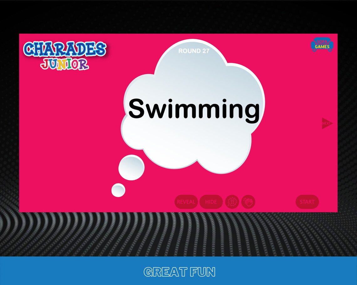 Charades Game JUNIOR Powerpoint Game Party Game Family - Etsy