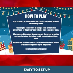 Photo Scavenger Hunt CHRISTMAS | Powerpoint Game | Party Game | Family ...