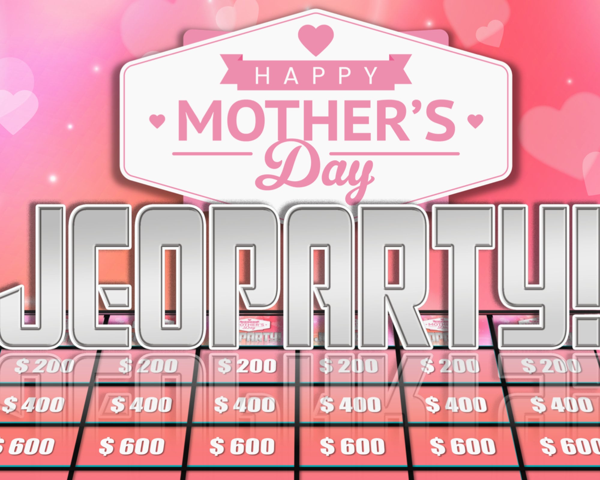 Mother's Day Jeoparty | Powerpoint Game | Mother's Day Game | Family ...