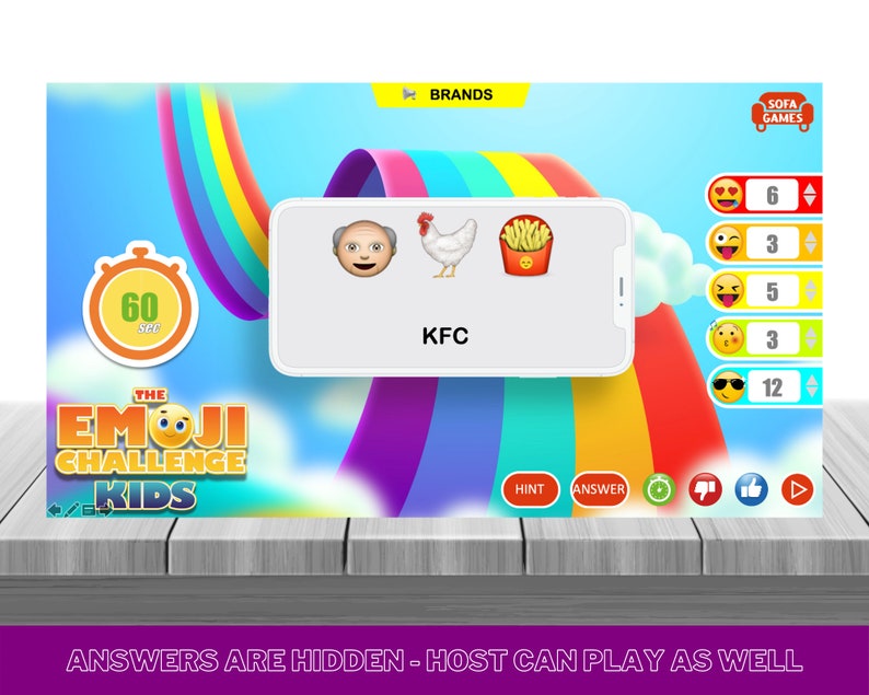 Emoji Challenge KIDS | Party Game | Fun Virtual Quiz Perfect for ...