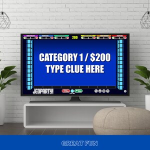 Jeoparty Game TEMPLATE | Powerpoint Game | Game for Zoom | Jeopardy ...