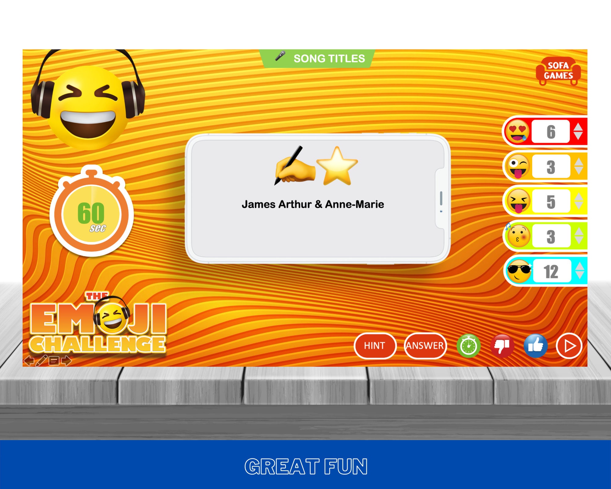 Emoji Challenge SONG TITLES | Party Game | Fun Virtual Quiz Perfect for ...