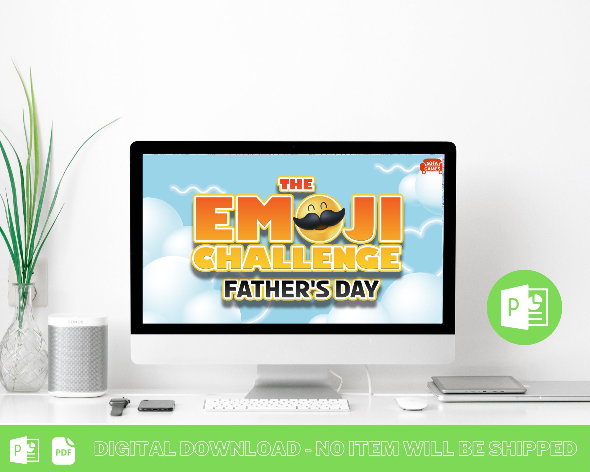 Emoji Challenge FATHER'S DAY Party Game Fun Virtual - Etsy