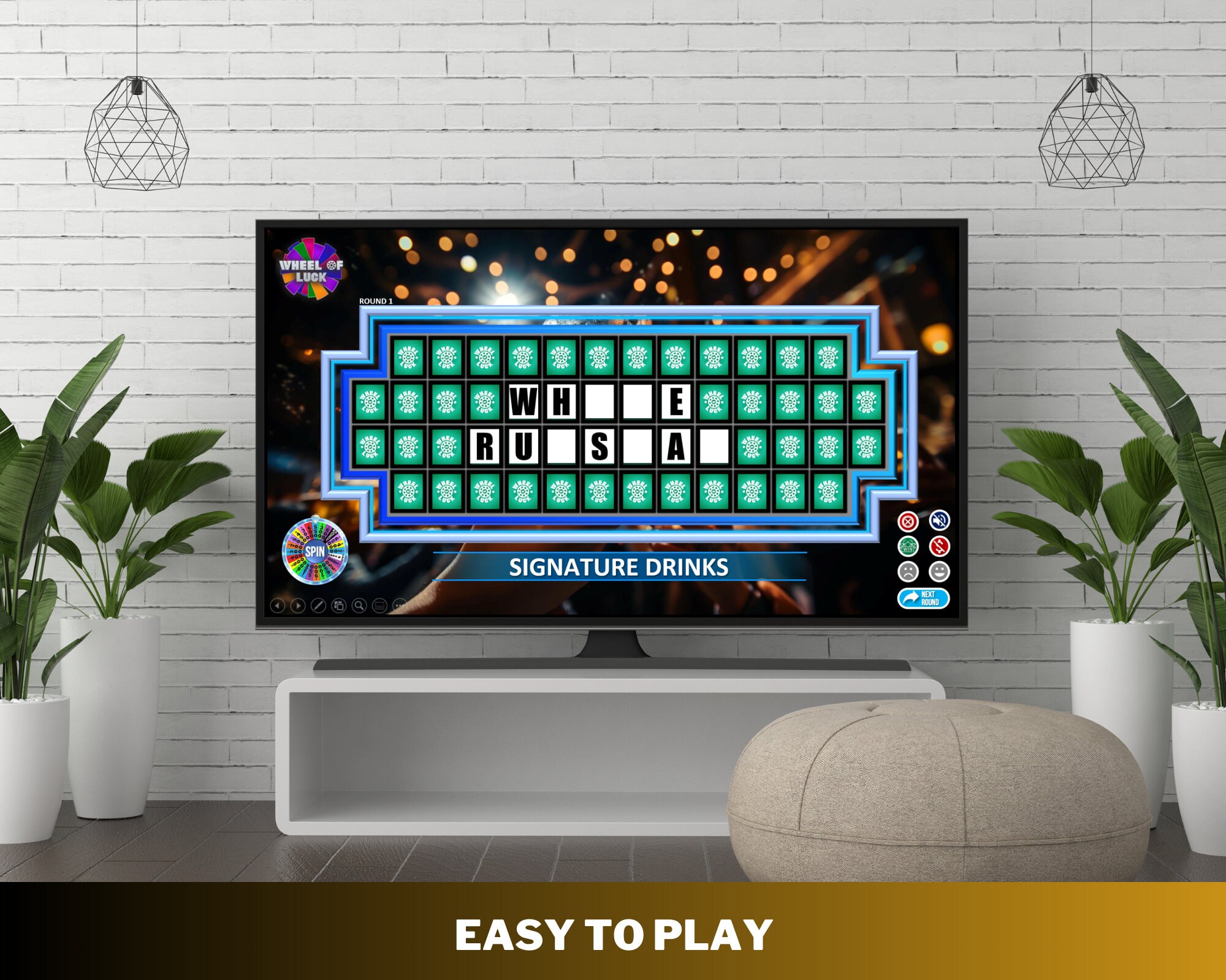 Party Game Wheel of Luck | Spin the Wheel Game | Spinning Wheel L Zoom ...