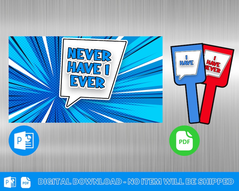 Never Have I Ever Powerpoint Party Game Virtual Drinking Game Zoom Game ...