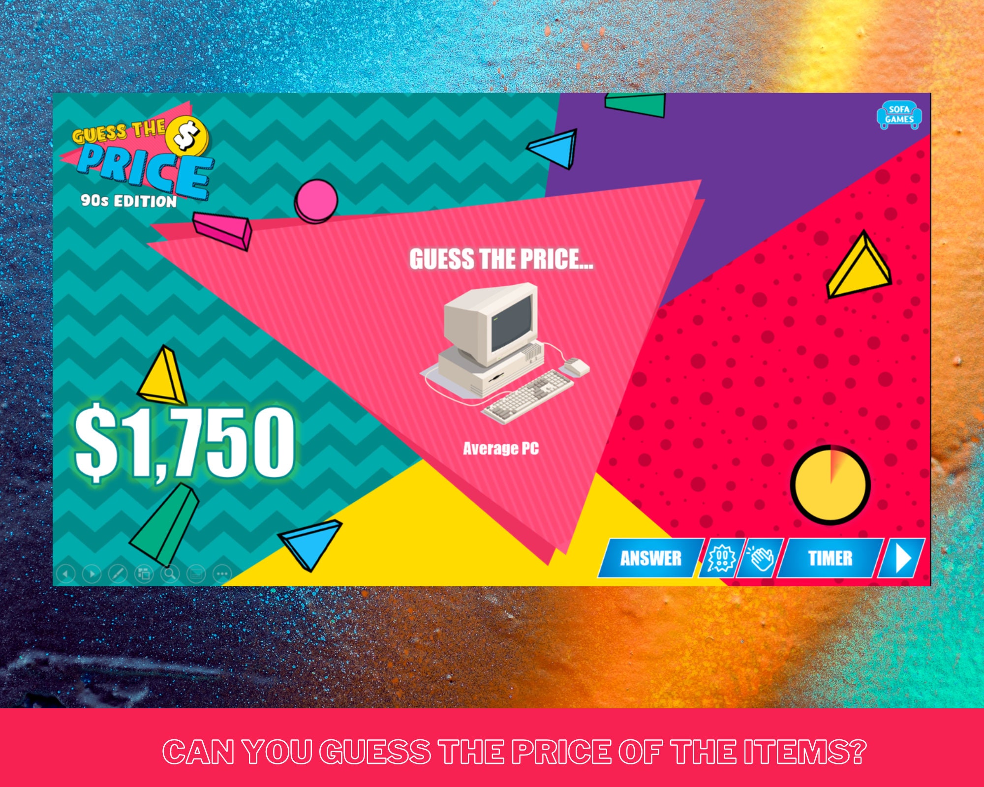 Guess the Price 90s Edition Powerpoint Party Game the Price is Right ...