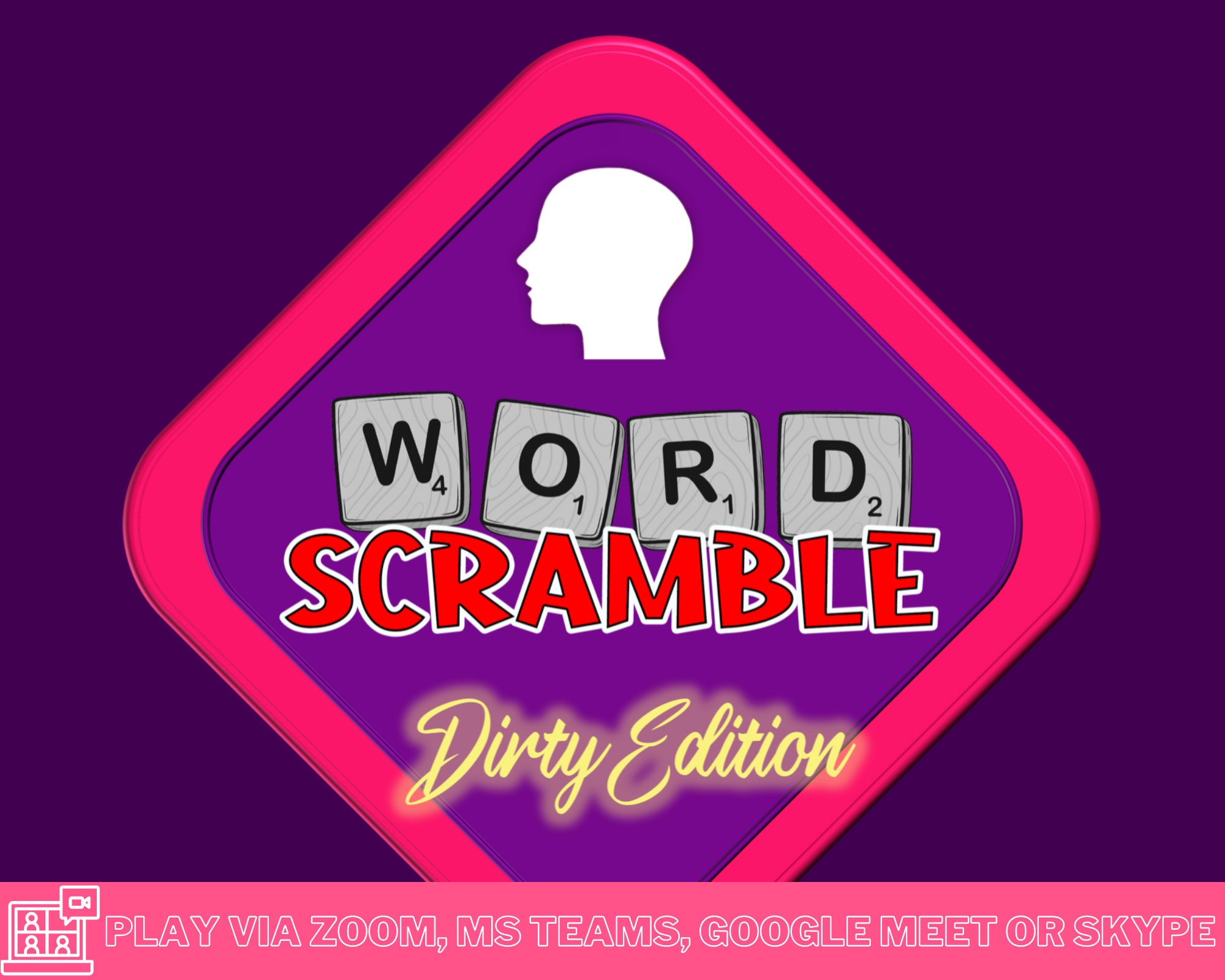 Word Scramble Anagram Jumble Game Dirty Edition Powerpoint Game Party ...