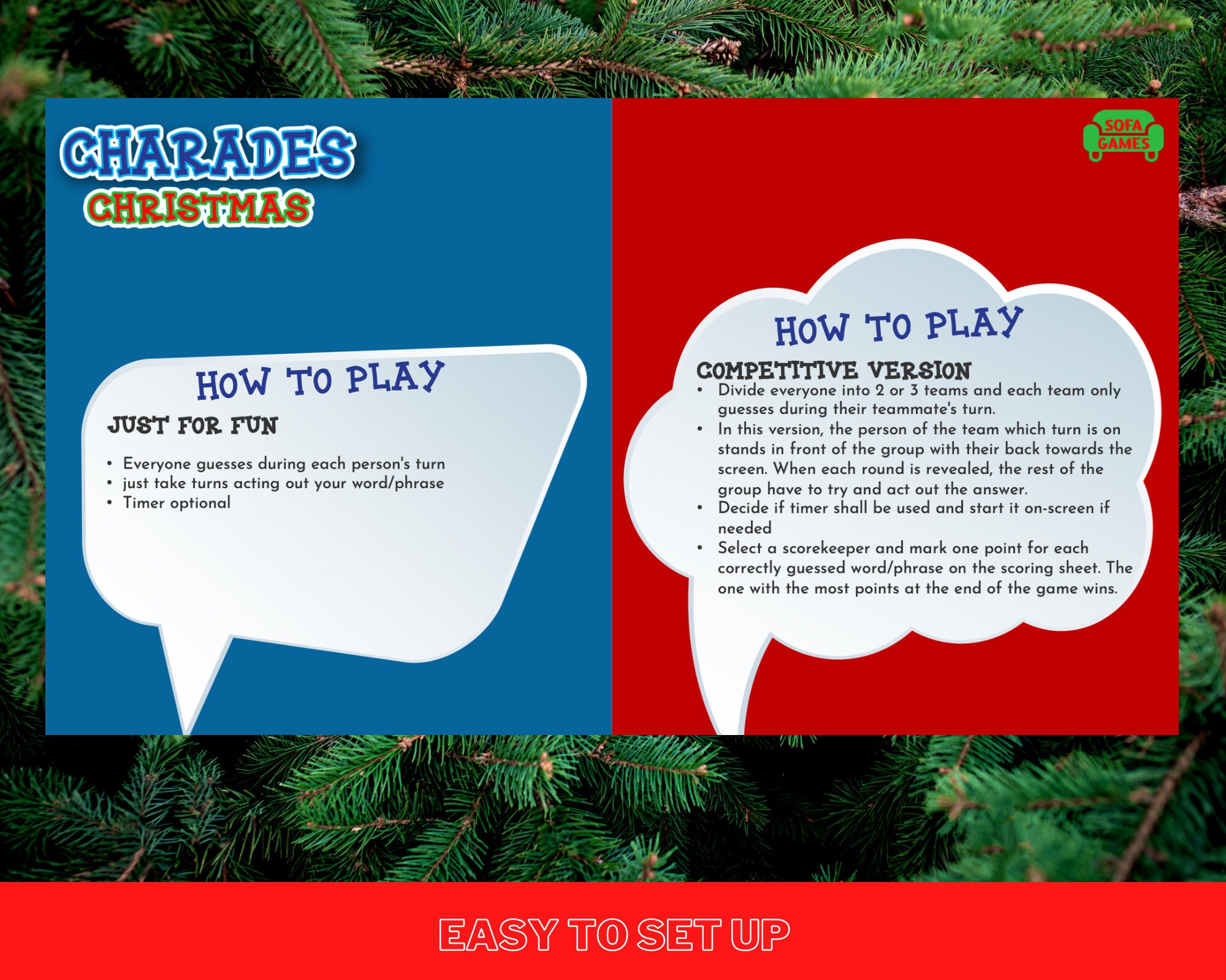 Charades CHRISTMAS Game | Powerpoint Game | Party Game | Family Party ...