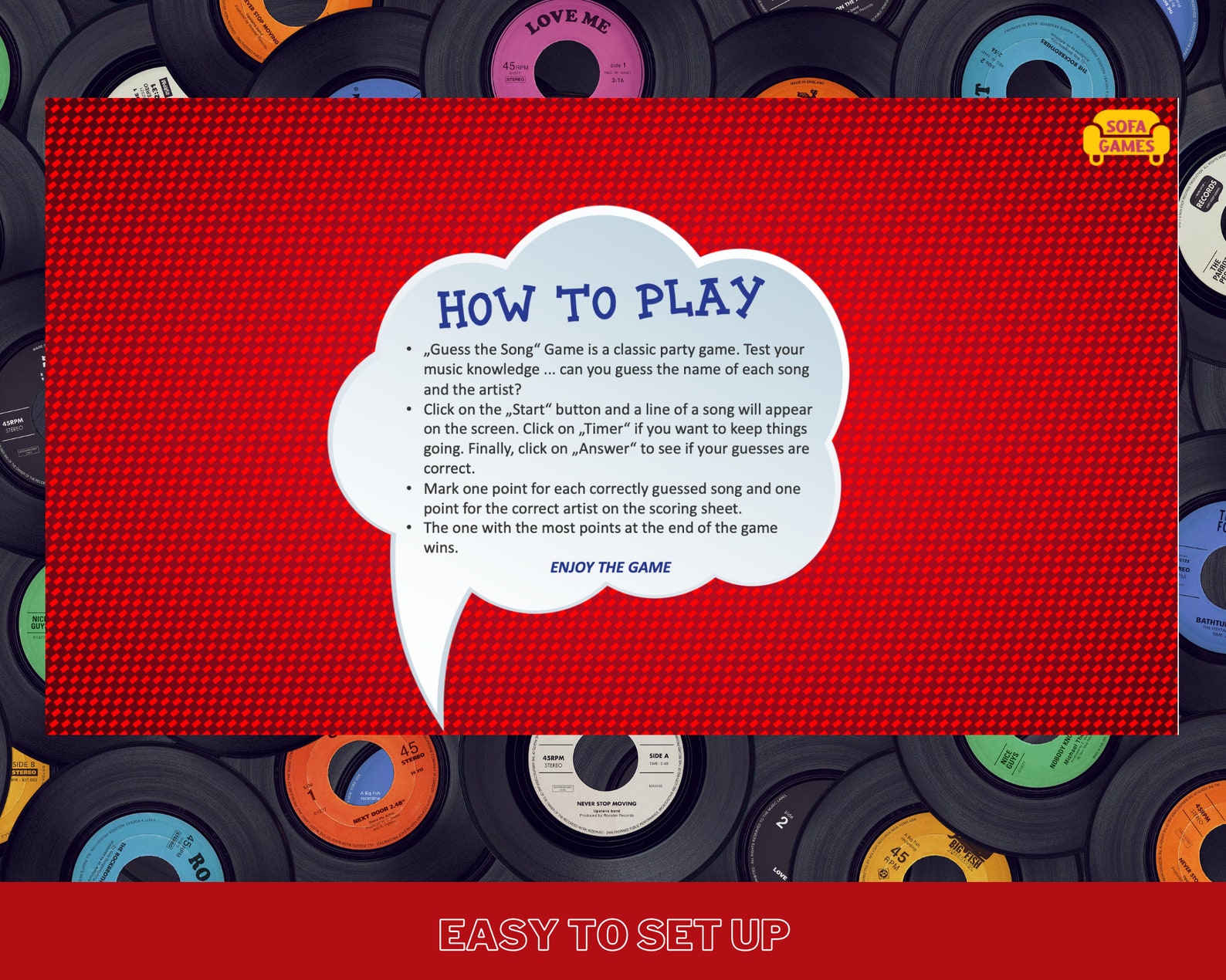 Guess the Song ORIGINAL Powerpoint Game Music Quiz Lyrics Game Song ...