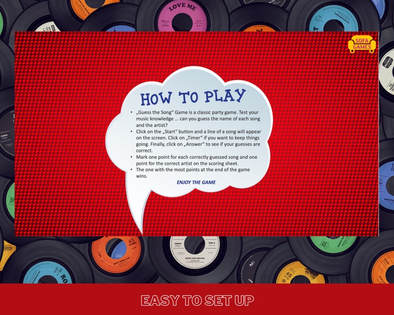 Guess the Song ORIGINAL Powerpoint Game Music Quiz - Etsy