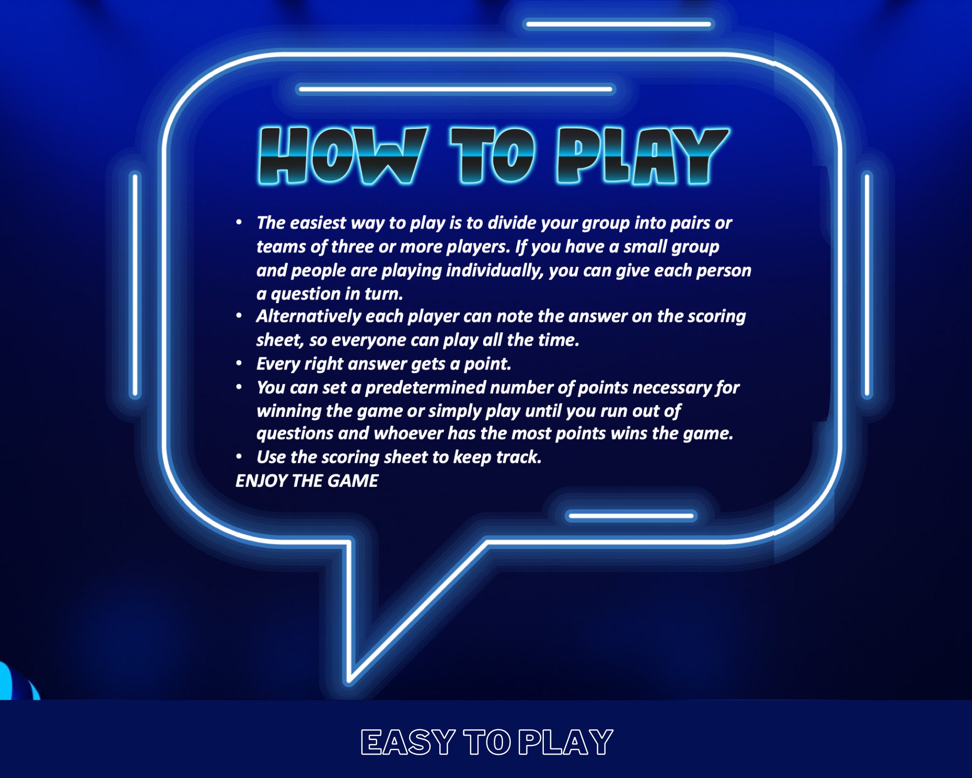 QUIZ Original: Quiz Night Edition Party Game Quiz Game Trivia Party ...