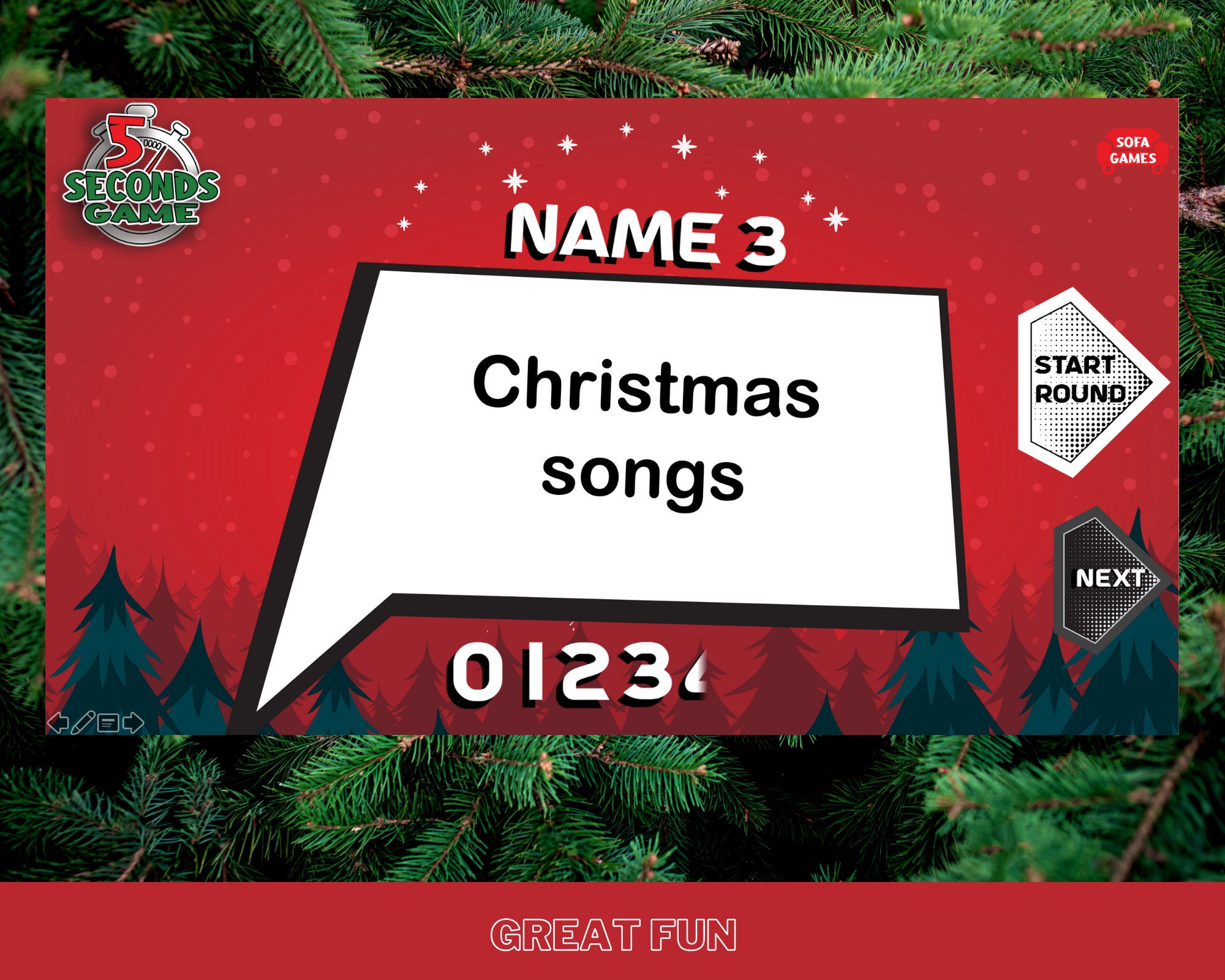 5 Seconds CHRISTMAS | 5 Second Rule Game | Powerpoint Game | Family ...