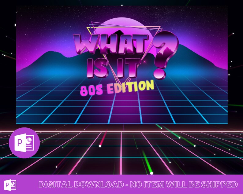 What is It 80s Edition Picture Game Powerpoint Game Party Game Family ...