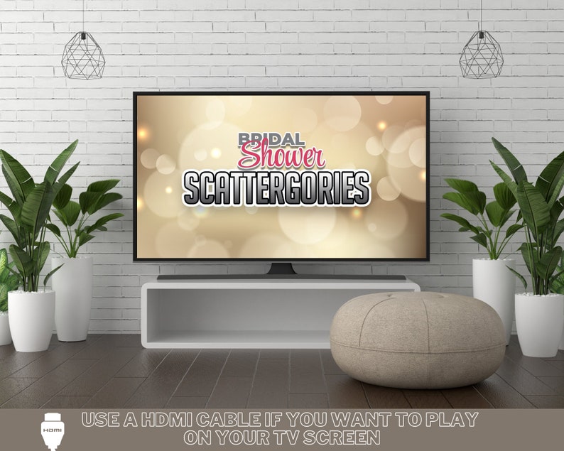 Scattergories Bridal Shower Game Powerpoint Game Party Game Family ...