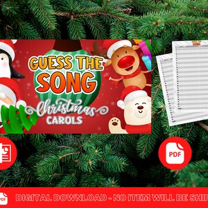 Guess the Song CHRISTMAS CAROLS | Powerpoint Game | Music Quiz | Lyrics ...