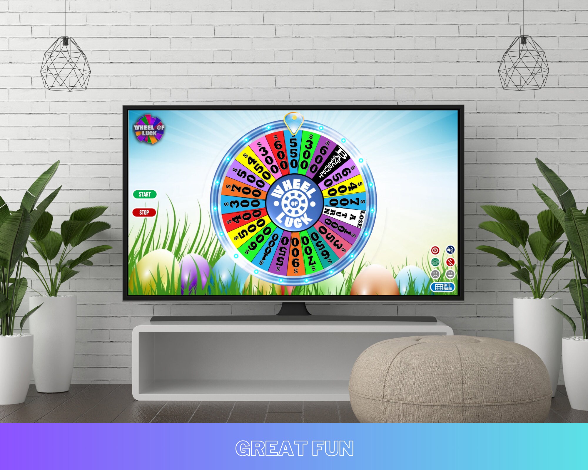 Easter Wheel of Luck Spin the Wheel Game Spinning Wheel L Powerpoint ...
