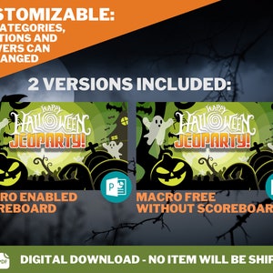 Halloween Jeoparty | Powerpoint Game | Halloween Game for Zoom ...