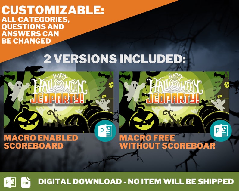 Halloween Jeoparty | Powerpoint Game | Halloween Game for Zoom ...