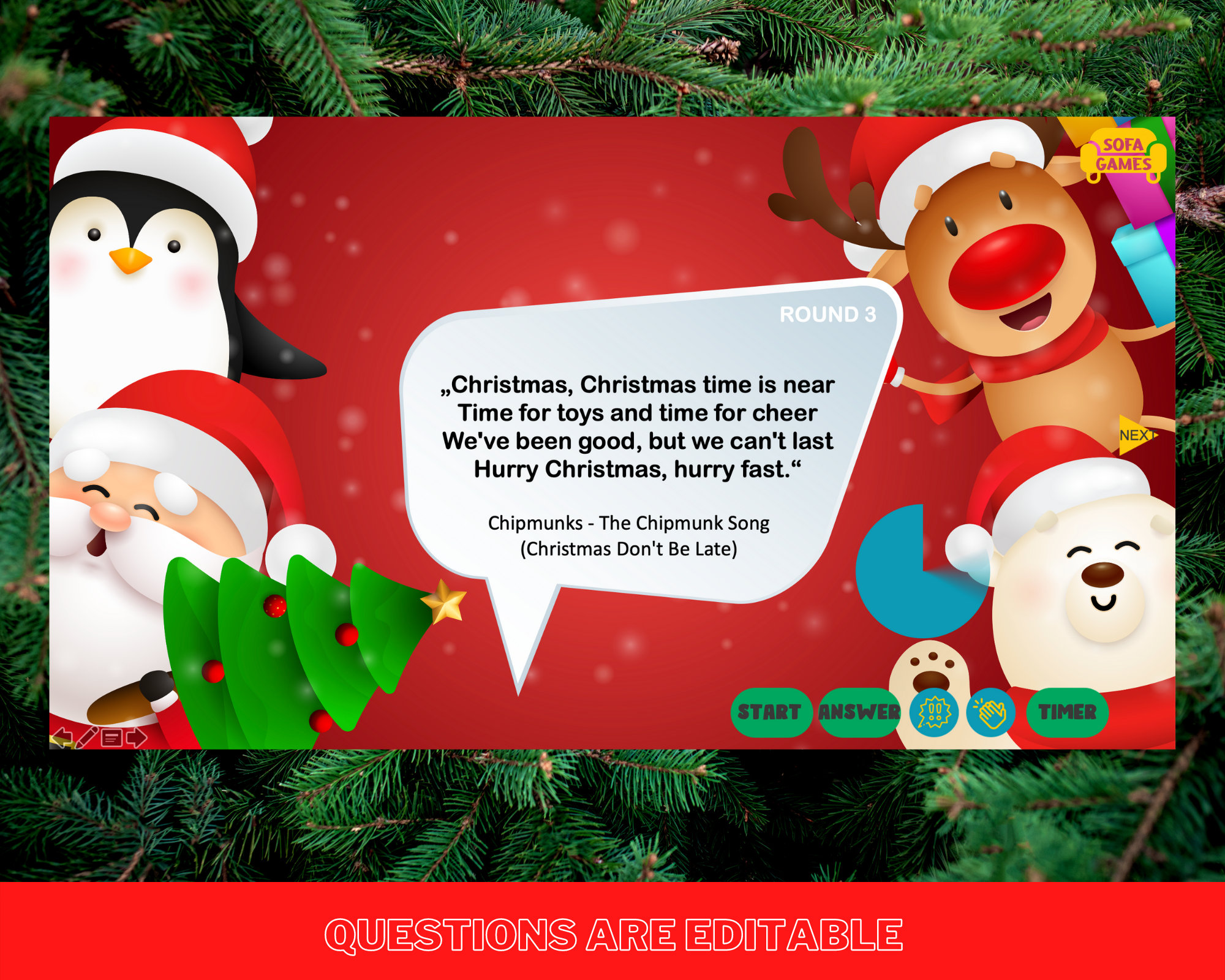 Guess the Song CHRISTMAS SONGS Powerpoint Game Music Quiz Lyrics Game ...
