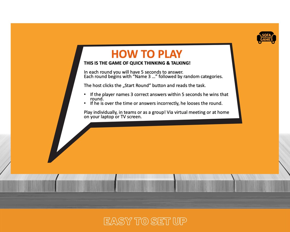 5 Seconds THANKSGIVING 5 Second Rule Game Powerpoint Game Family Party ...