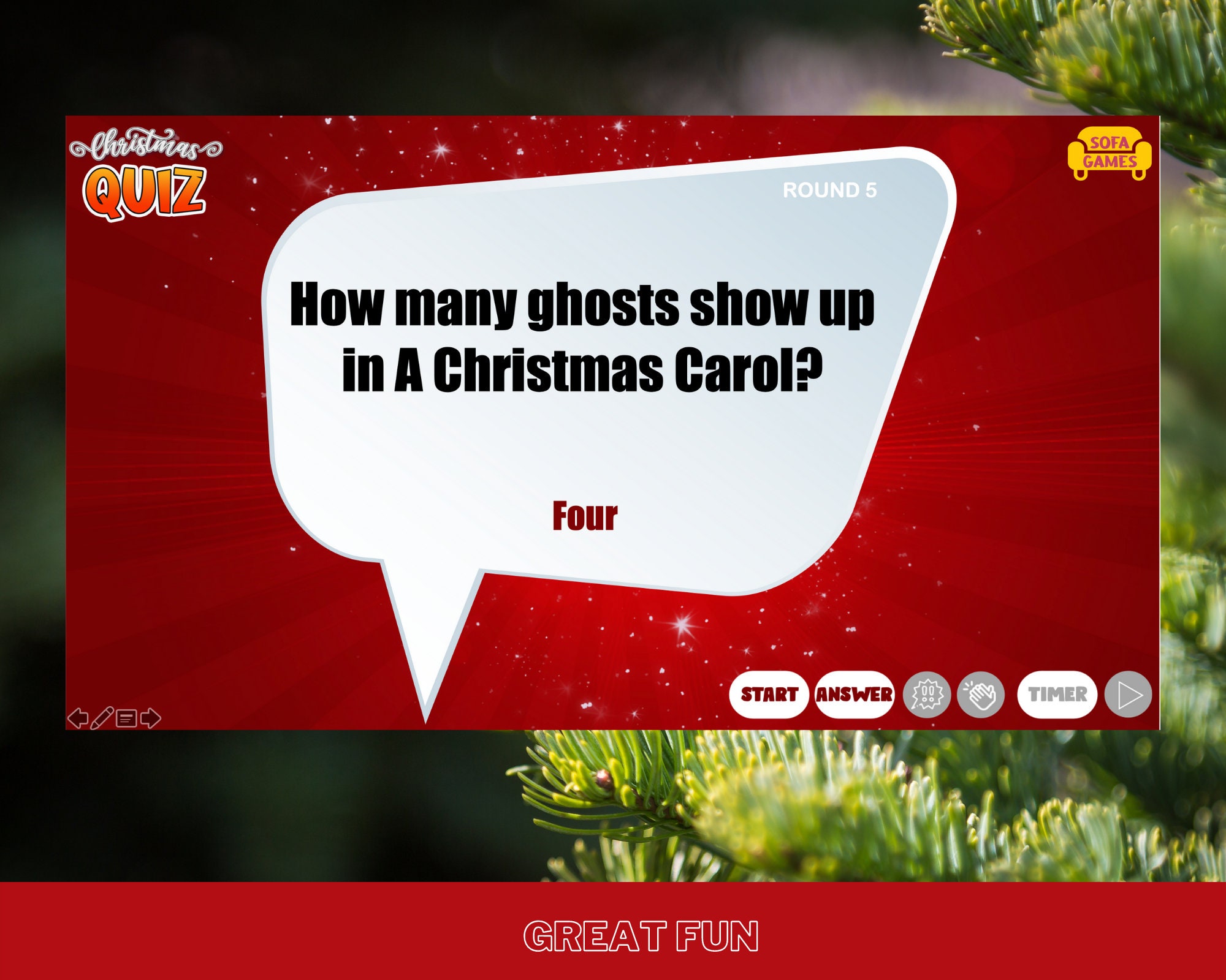 CHRISTMAS QUIZ Virtual Powerpoint Quiz for Zoom Christmas Party Game ...